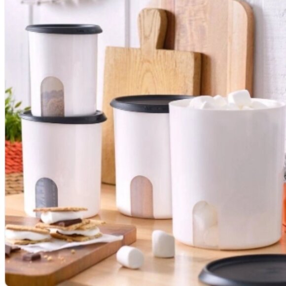 Tupperware | Kitchen | Tupperware One Touch Canister Reminder Set ...